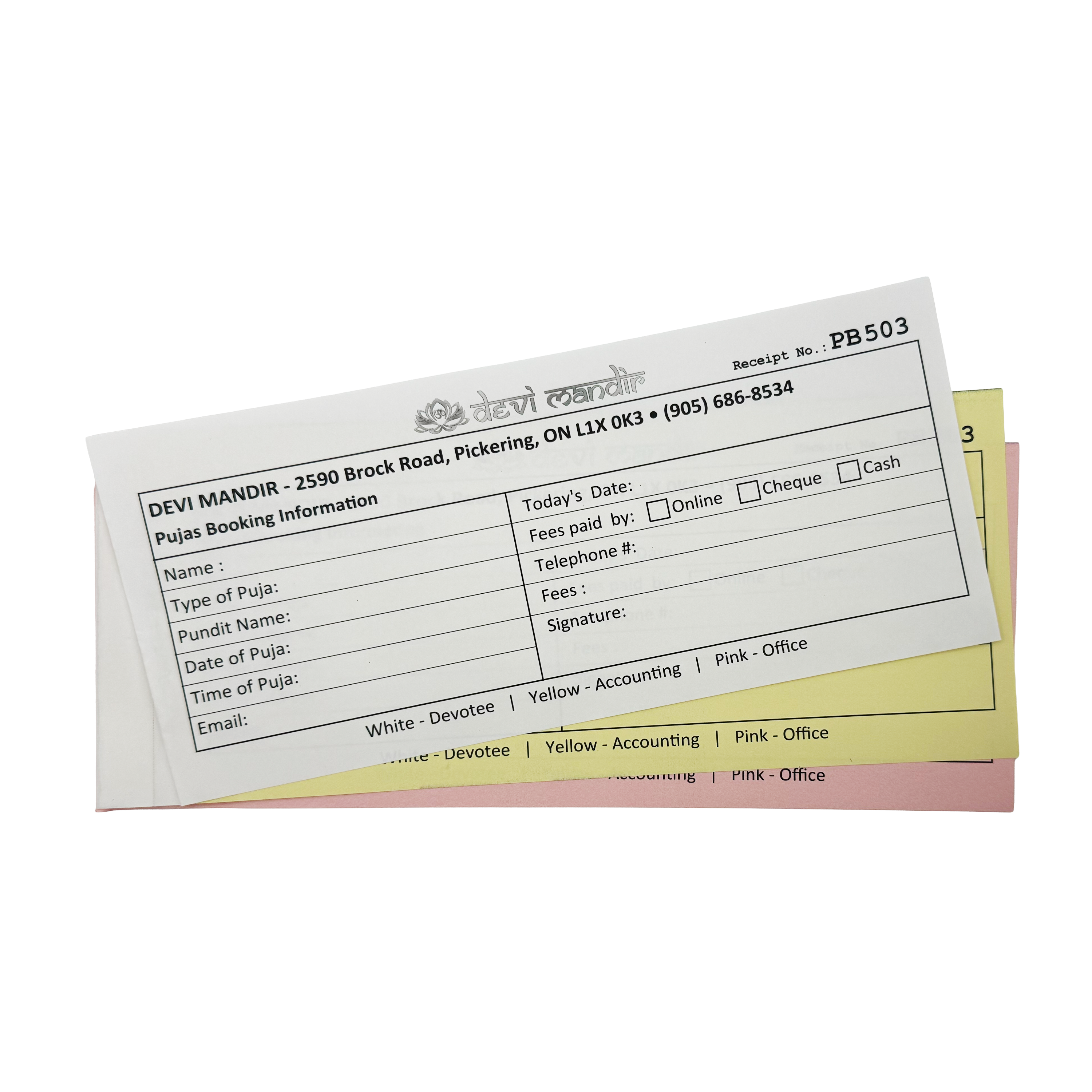 Non-Carbon Copy Forms (NCR) – TG PrintShop